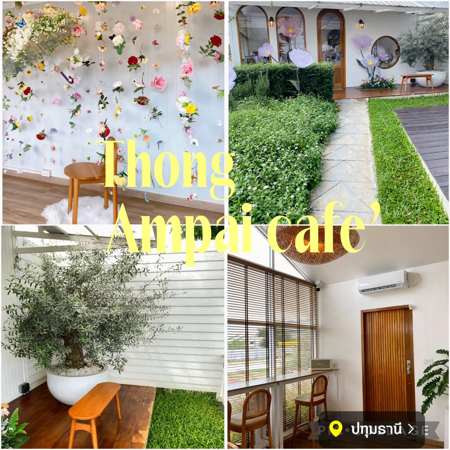 คาเฟ่มินิมอล ปทุมธานี Thong Ampai Cafe’ | แกลเลอรีที่โพสต์โดย Rapee | Lemon8