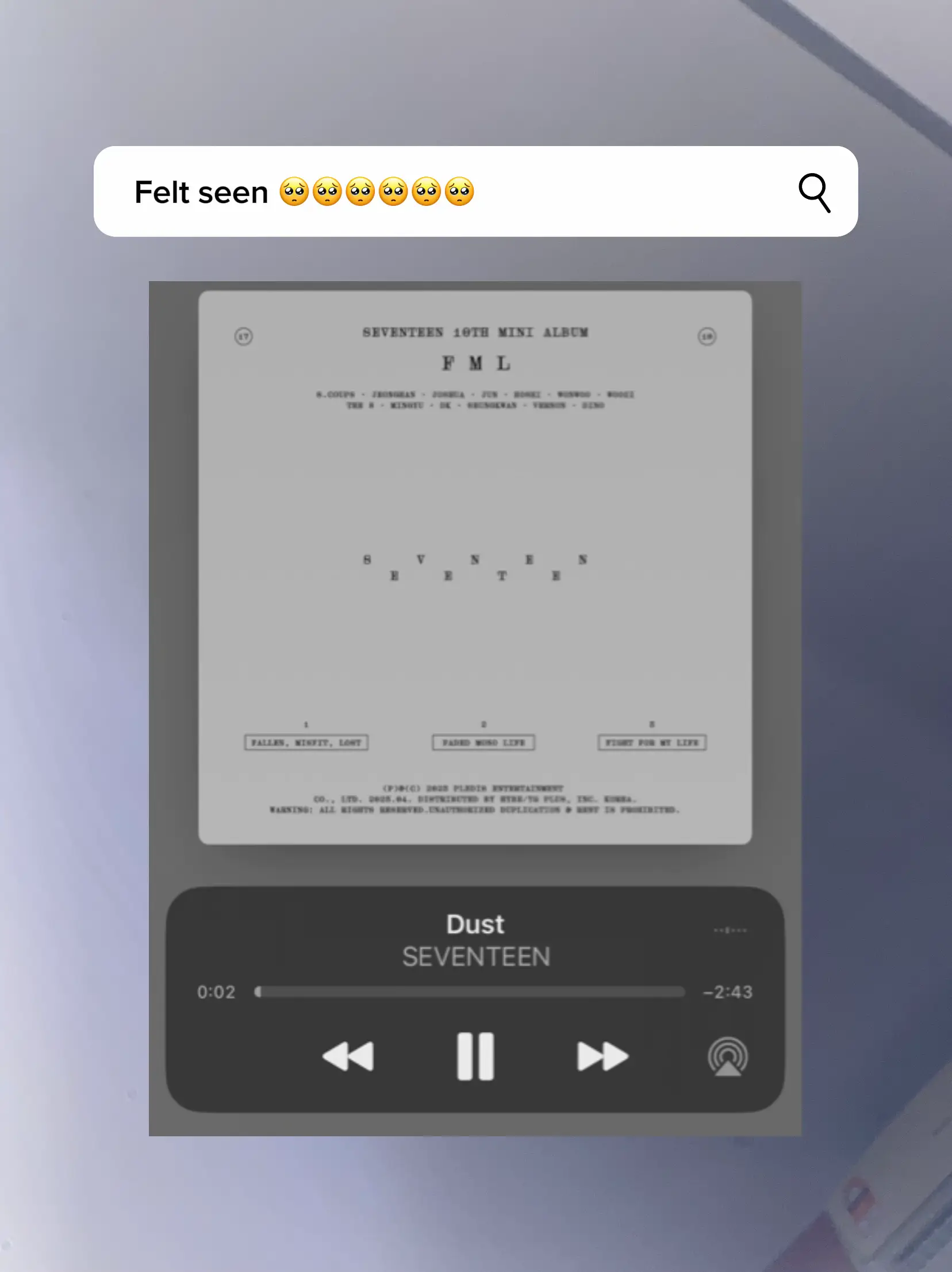 SVT songs to make you feel less lonely 🥺 | Galeri disiarkan oleh Afi | Lemon8