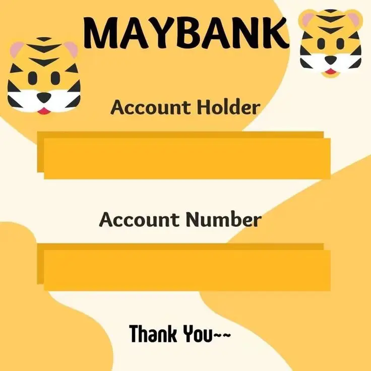 MAYBANK ACCOUNT TEMPLATES | Galeri disiarkan oleh Syisya | Lemon8