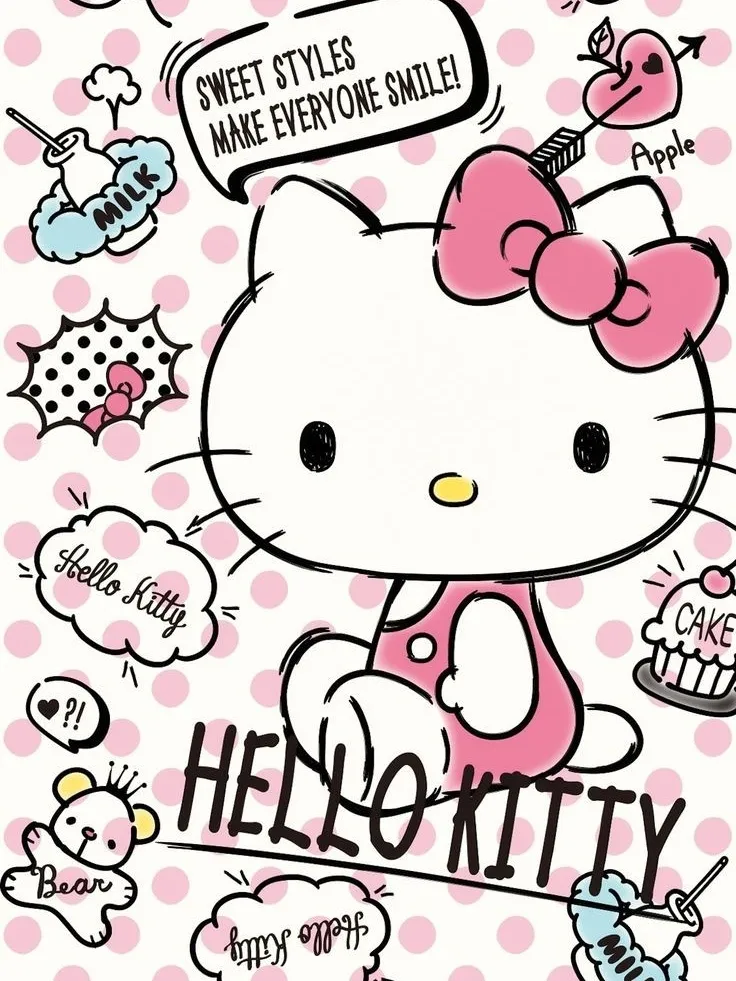 Wallpaper แจกฟรี Hello Kitty🐱🐱 | แกลเลอรีที่โพสต์โดย 🍄 หญิง เห็ด 🍄 | Lemon8