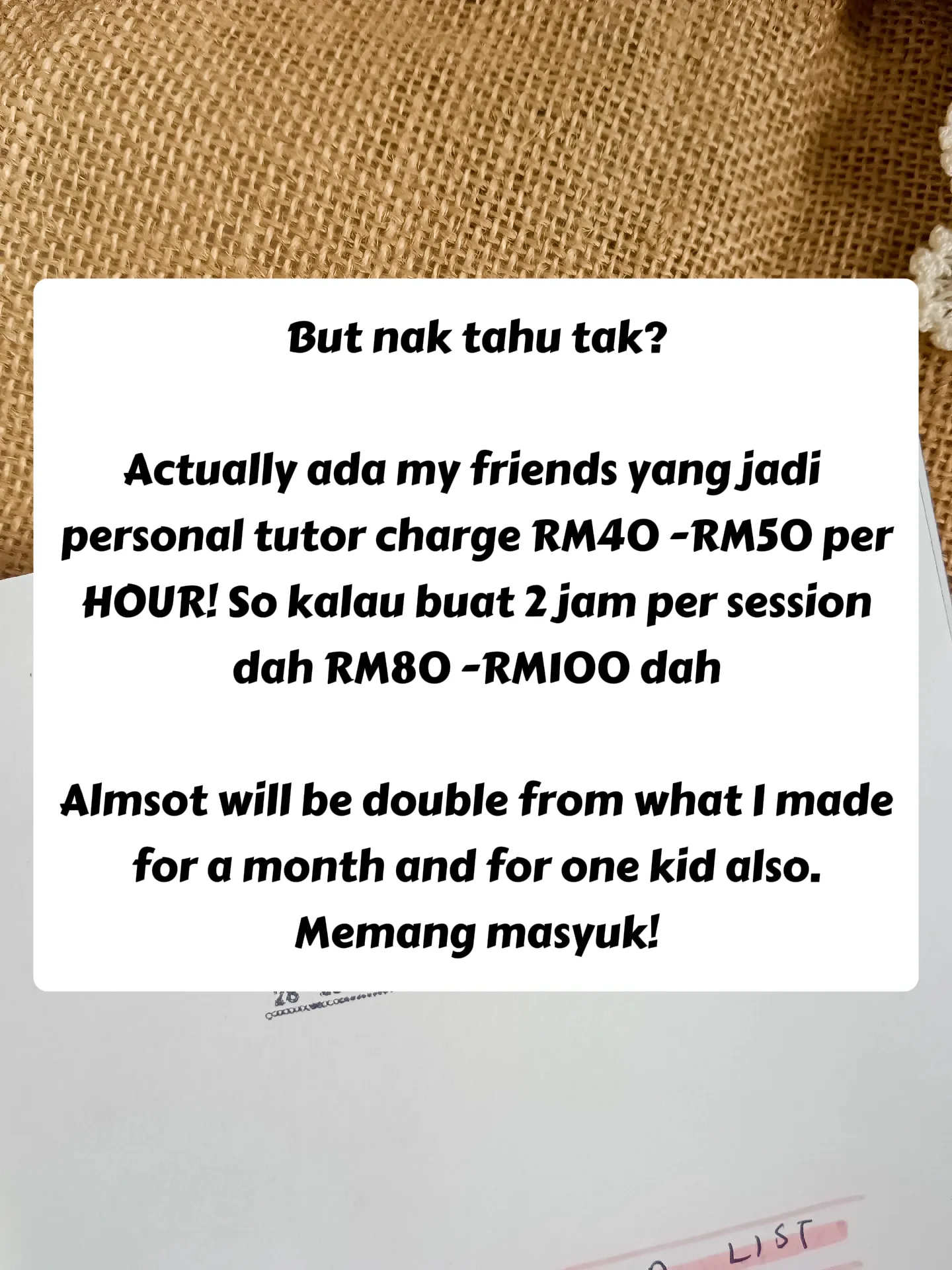 How much I earn as a personal tutor? | Galeri disiarkan oleh endlesschapters | Lemon8