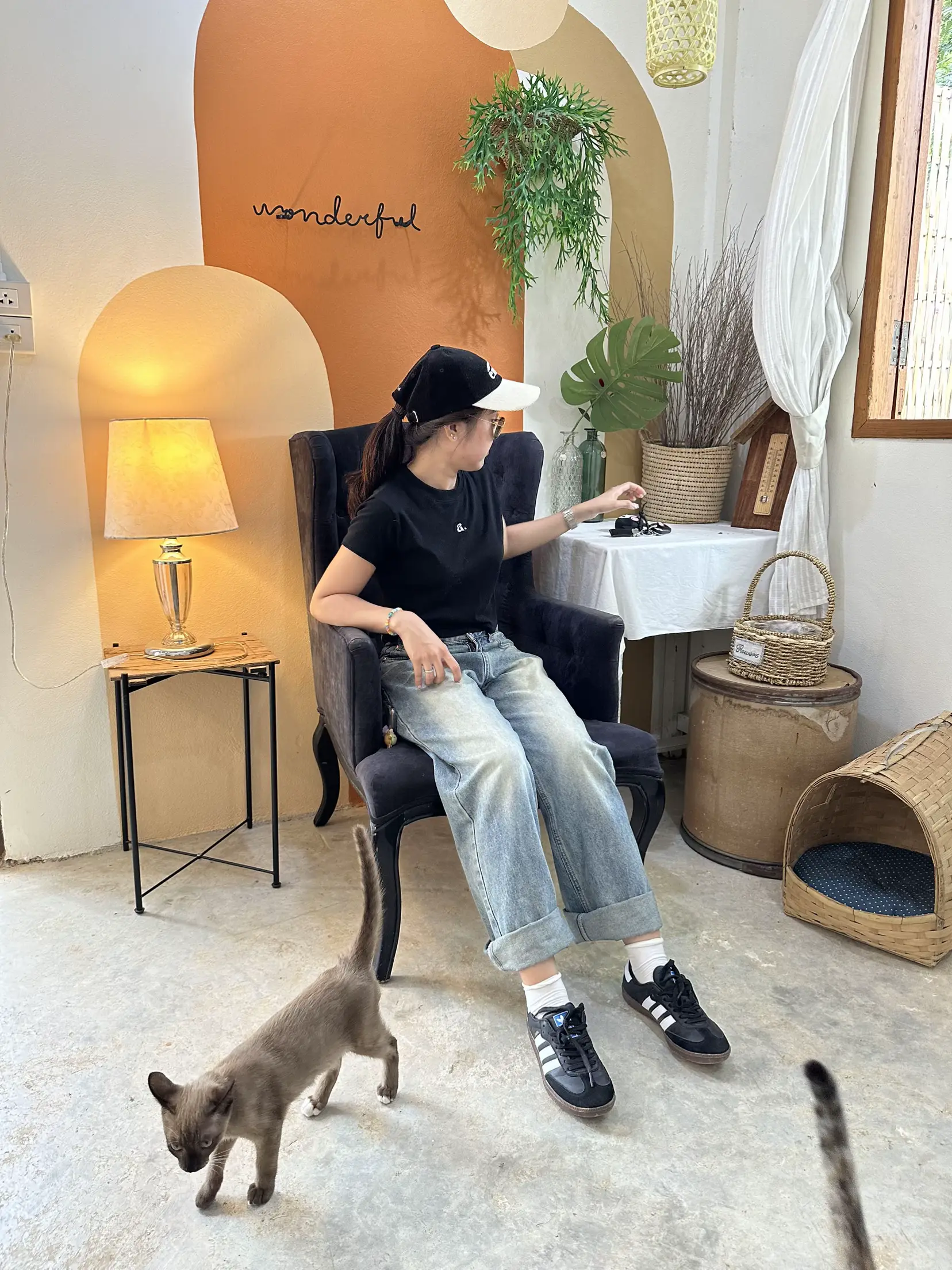Lan mai ton ลานไม้ต้น คาเฟ่เพชรบุรี🌳🐈☕️ | แกลเลอรีที่โพสต์โดย ℕ𝕀𝕋𝔸｡ ¨̮ | Lemon8