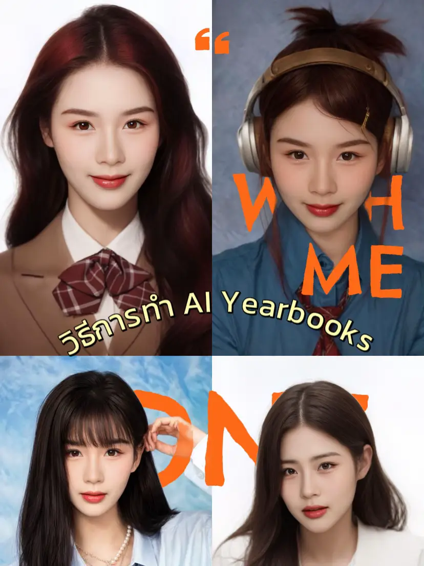 ทำ AI Yearbooks look ไว้ตั้ง Profile เก๋ๆ 🩷 | แกลเลอรีที่โพสต์โดย namwhan 🍋 | Lemon8