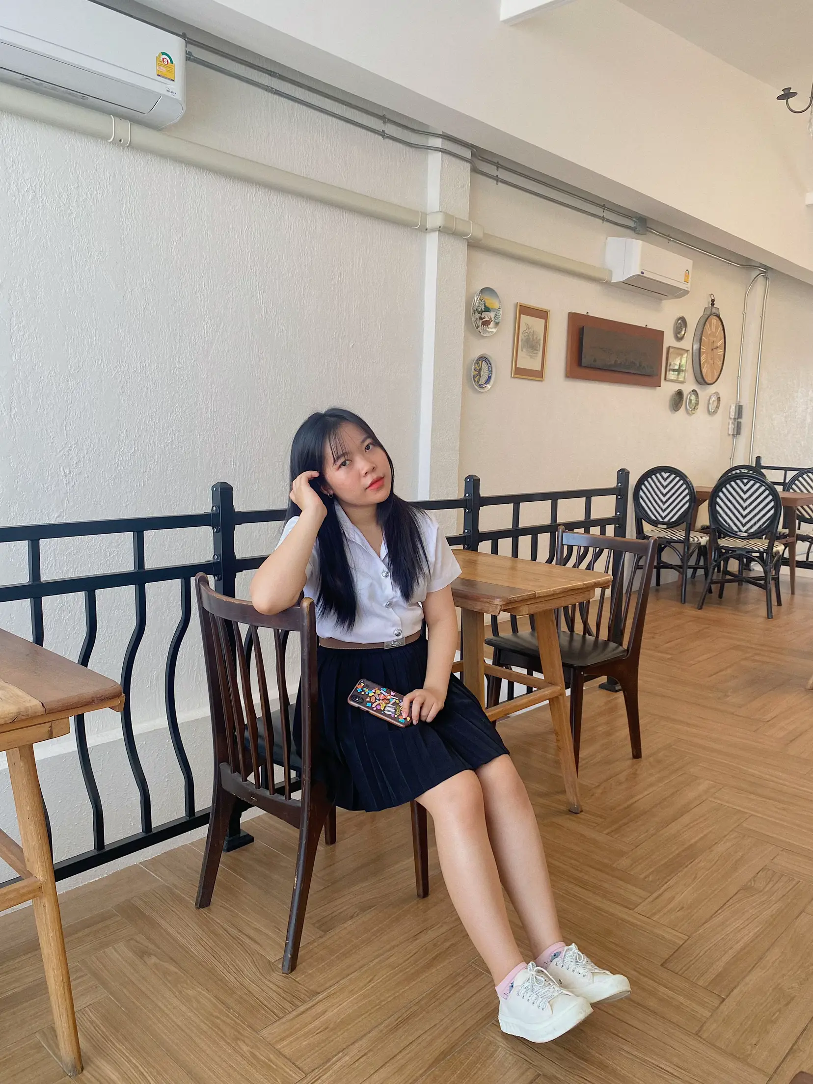 กระโปรงนักศึกษา สาว153cm. | แกลเลอรีที่โพสต์โดย 𝗞𝗔𝗧𝗘𝗝𝗜 | Lemon8