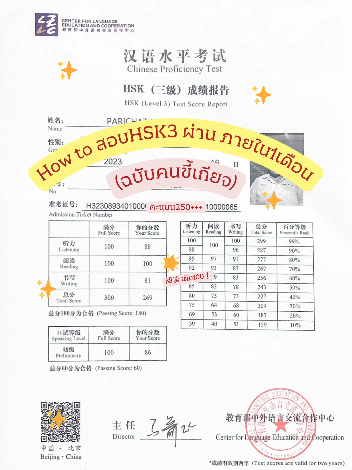 แชร์ทริค สอบHSK3 ผ่านภายใน1เดือน ️ ️(ฉบับคนขี้เกียจ) | แกลเลอรีที่โพสต์โดย 慕宁 | Lemon8