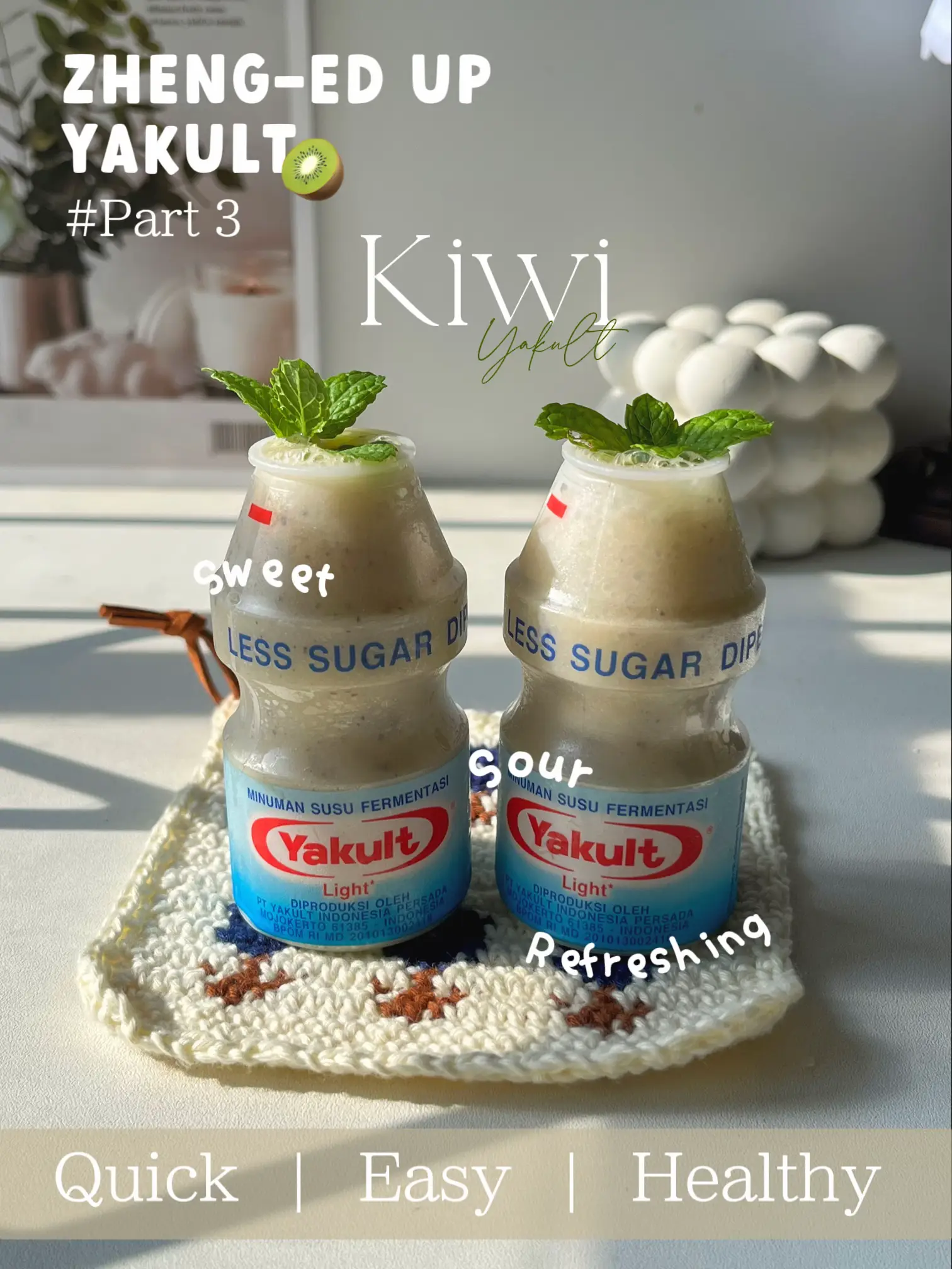 Zheng-ed up Yakult part 3! Kiwi Yakult! So refresh | Video published by ...