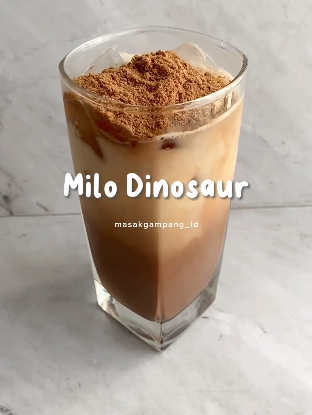 Milo Dinosaur 🥰 Cuma 4 Bahan😋 | Video dipublikasikan oleh Ide Resep Mudah | Lemon8
