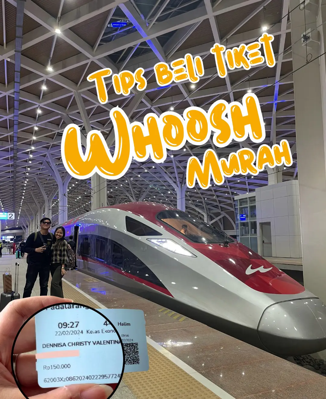 Tips Beli Tiket Whoosh Murah🤩 | Galeri diposting oleh butirandonat | Lemon8