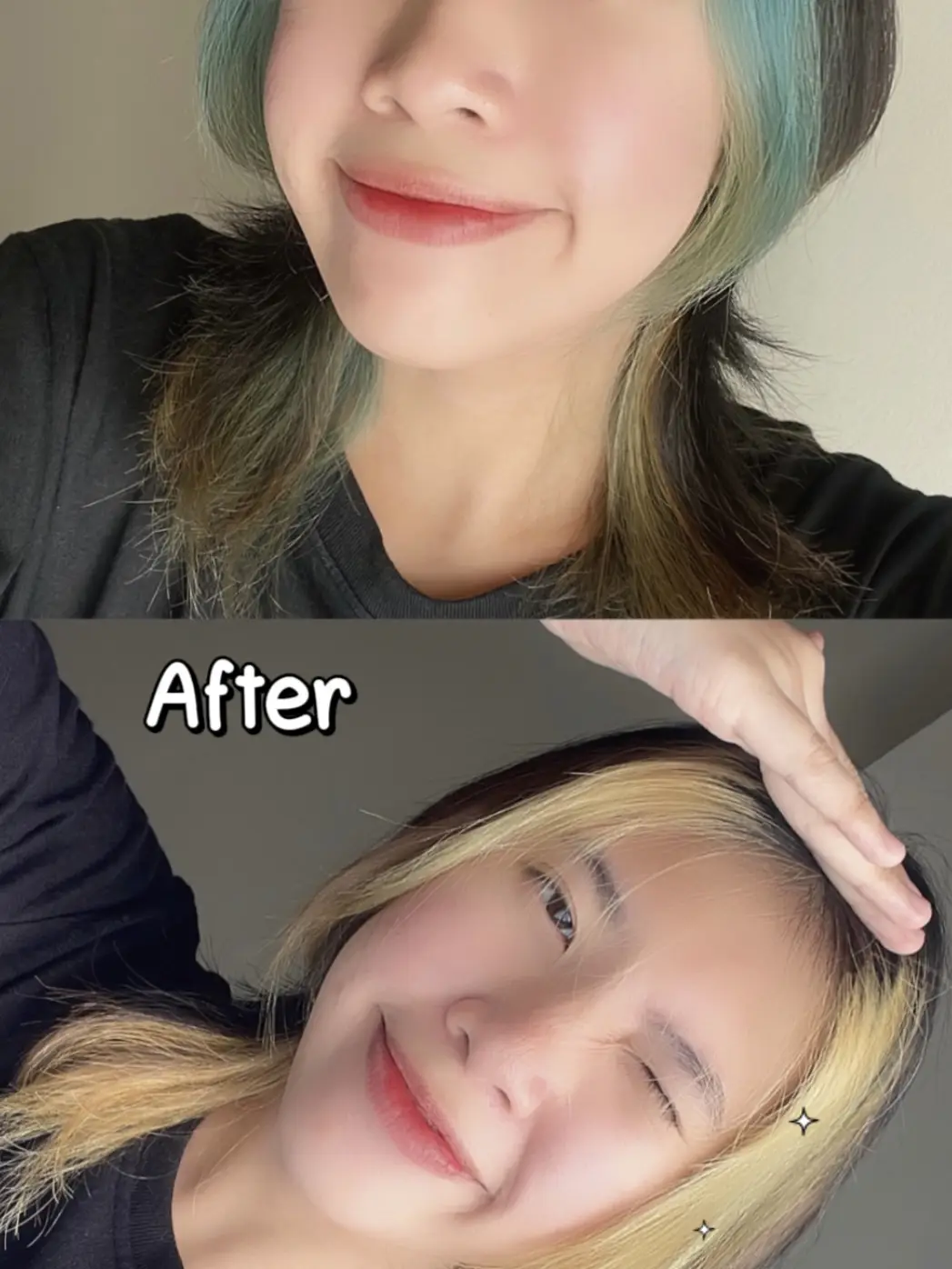 ล้างสีผมสุดจึ้ง เเปปเดียวสีออกเเล้ว🤟🏻🌈 | แกลเลอรีที่โพสต์โดย 94.hy | Lemon8