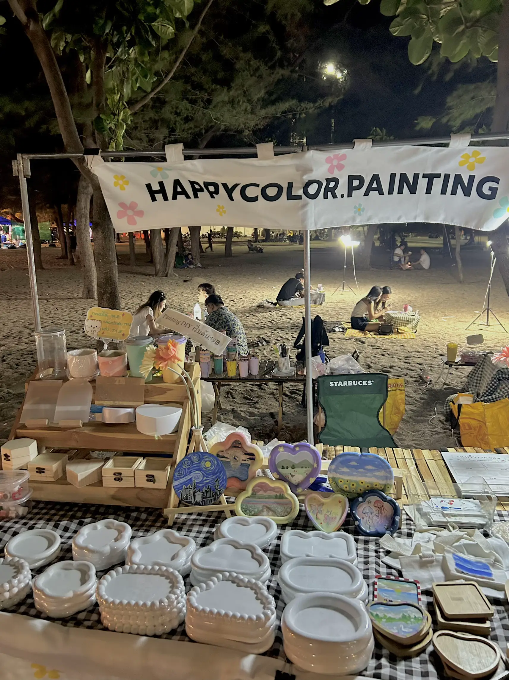 มาวาดฝัน | Workshop ริมชายทะเลแหลมเจริญ ระยอง🎨🌷 🫶🏻 | แกลเลอรีที่โพสต์โดย Anchi | Lemon8