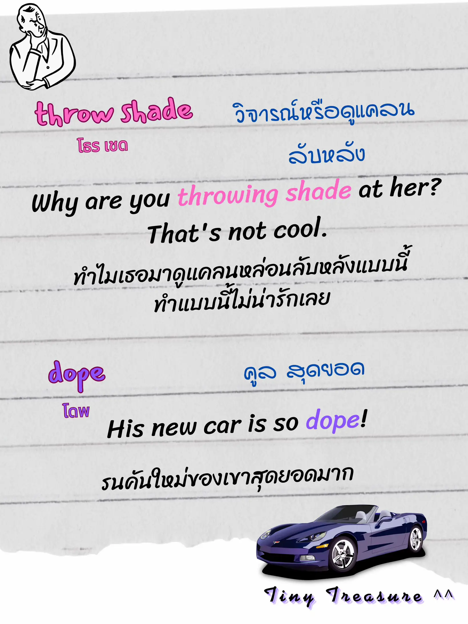 ฝึกภาษาอังกฤษกับ 10 Slangs วัยรุ่นเมกาใช้บ่อย | แกลเลอรีที่โพสต์โดย Tiny Treasure | Lemon8
