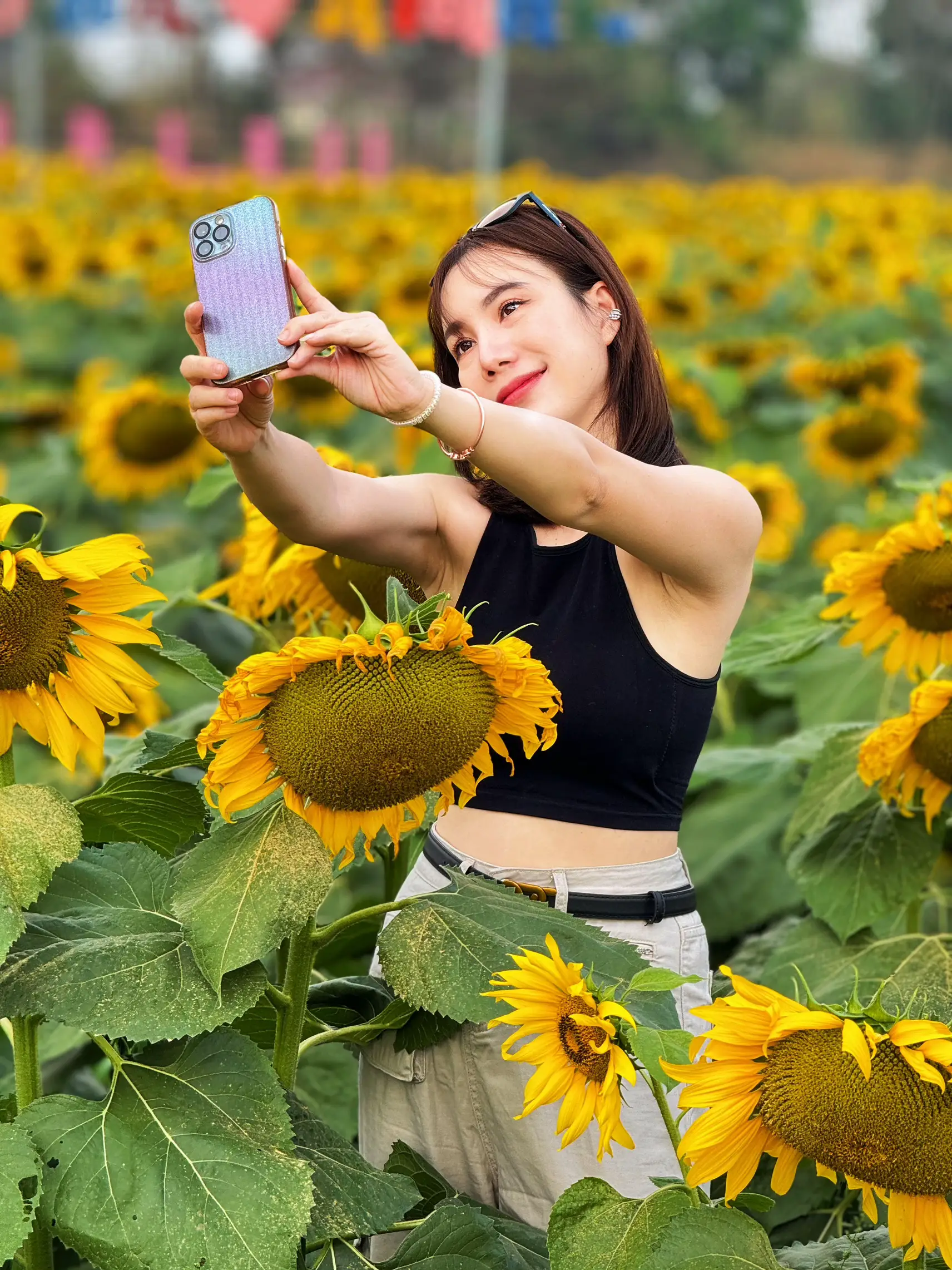 🌻แชร์ทริคถ่ายกับทุ่งทานตะวันสุดฮิต🌻 | แกลเลอรีที่โพสต์โดย Chali.26 | Lemon8