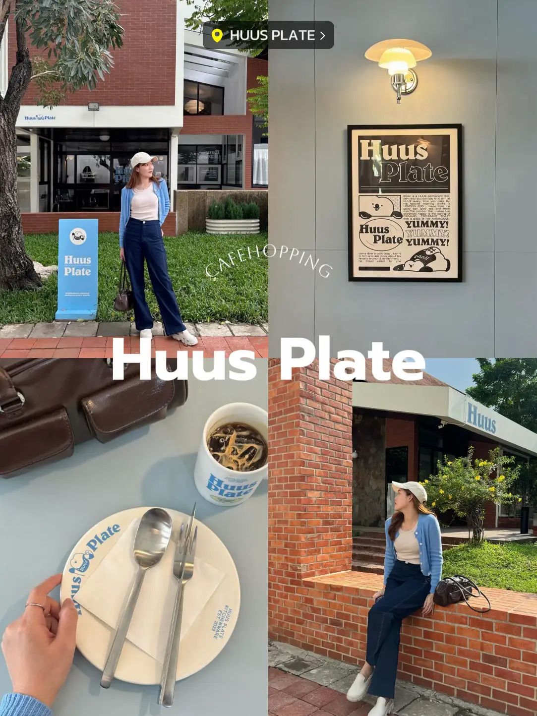 คาเฟ่เปิดใหม่ Huus Plate 🩵 | แกลเลอรีที่โพสต์โดย Chaorn | Lemon8