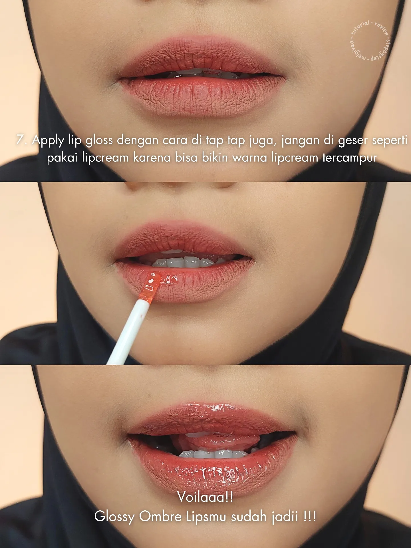 Glossy Ombre Lips Tutorial | Galeri diposting oleh meigivaa | Lemon8