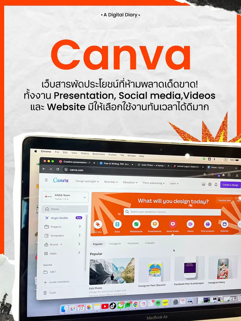 แจกพิกัด 5 เว็บตัวช่วยทำงานเสร็จไว | แกลเลอรีที่โพสต์โดย A Digital Diary | Lemon8