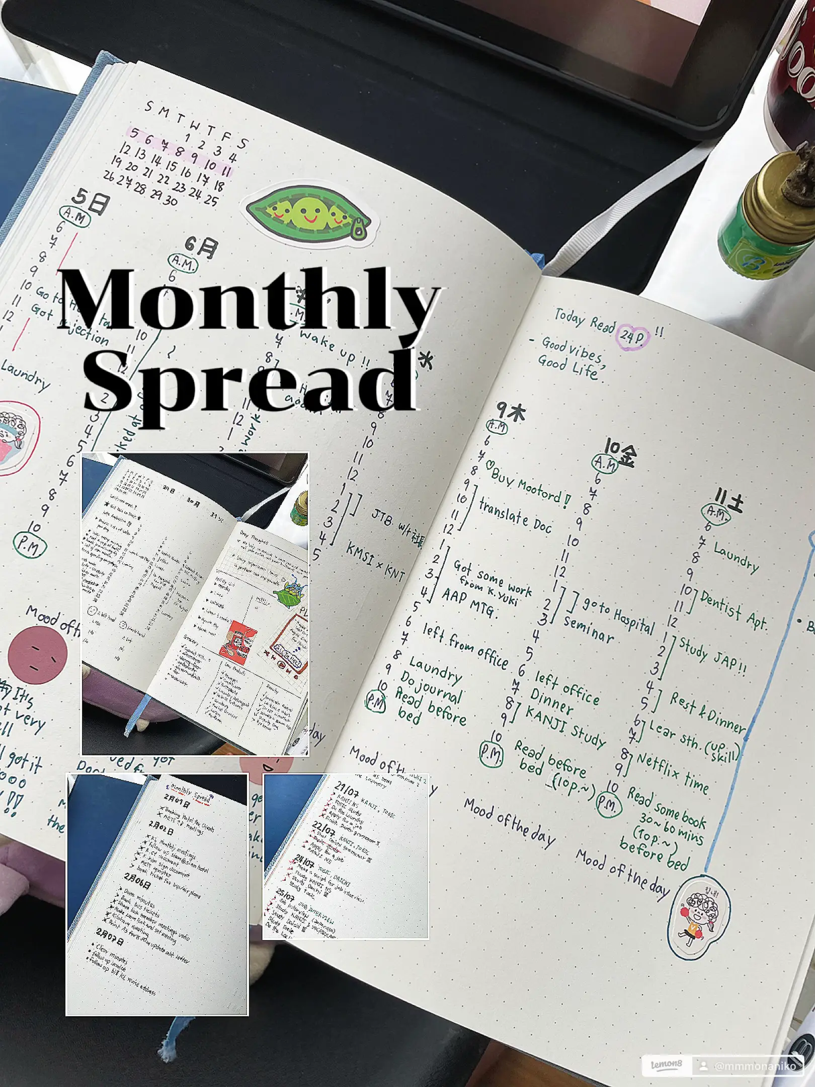 [ How I .. ] ; Bullet Journal EP.1 | แกลเลอรีที่โพสต์โดย manee.moniblog📃 | Lemon8