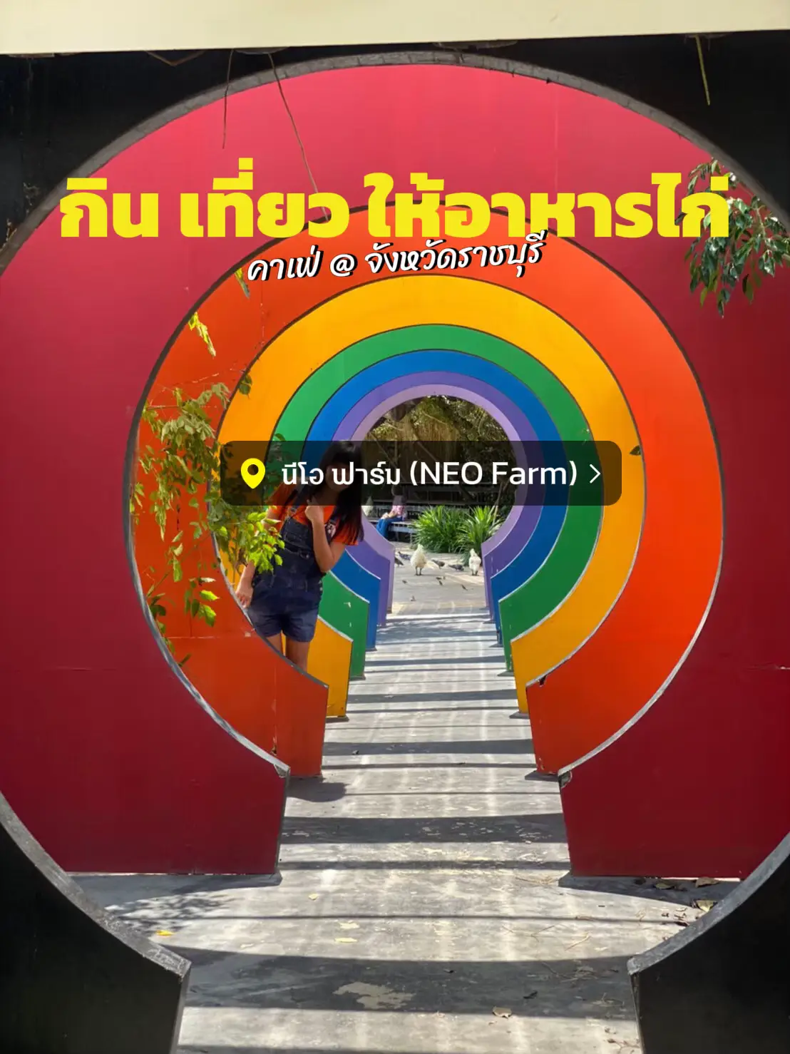 NEO FARM คาเฟ่สีสันสดใสโดนใจ @ ราชบุรี 🌈 | แกลเลอรีที่โพสต์โดย ReviewsPooH | Lemon8