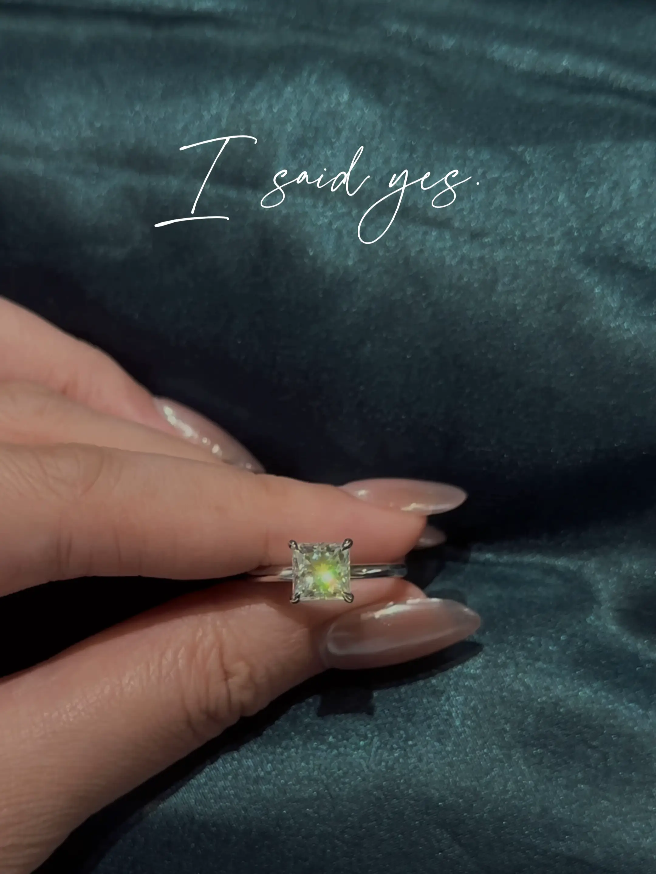 First look at my custom engagement ring! 🥹💍 | Video published by Charlene | Lemon8