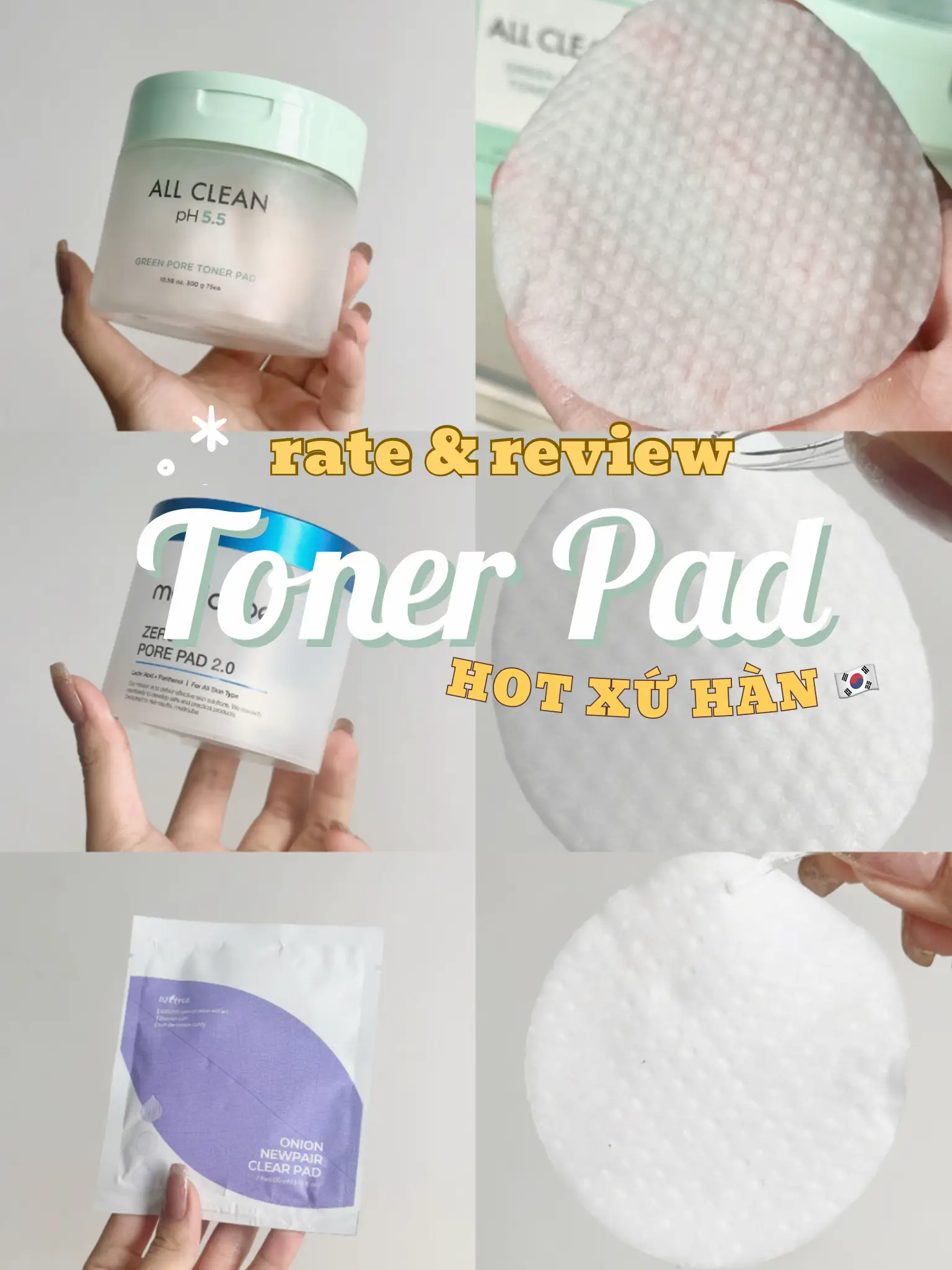 Chấm điểm TONER PAD đang hot nhất tại Hàn! | Bộ sưu tập do Lapis đăng ...