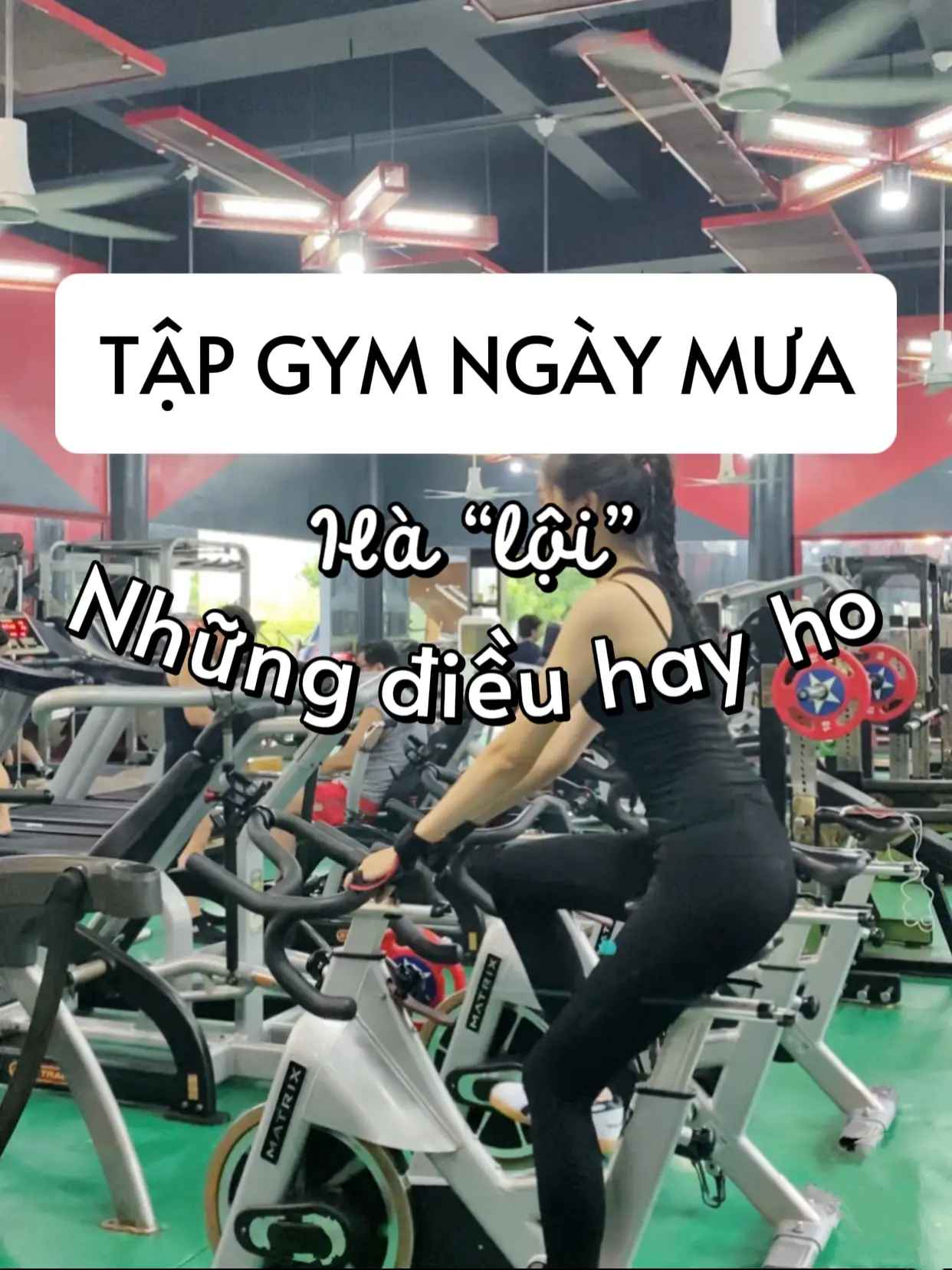 TẬP GYM NGÀY MƯA 🌧️ HÀ “LỘI” | Video do Hiền mét 7 đăng | Lemon8