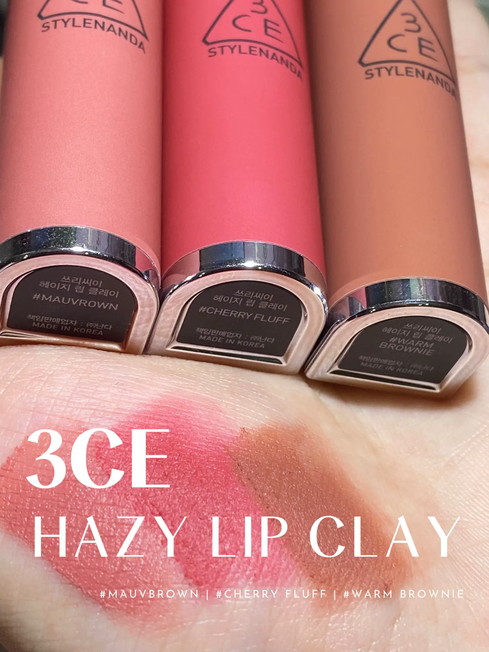 Top picks from 3CE’s Hazy Lip Clay🥵🔥💯 | แกลเลอรีที่โพสต์โดย Frances ...