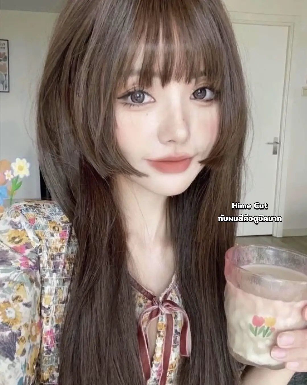 🖤ผมทรง Hime Cut สุดเก๋🖤 | แกลเลอรีที่โพสต์โดย Mudmeemakeup | Lemon8