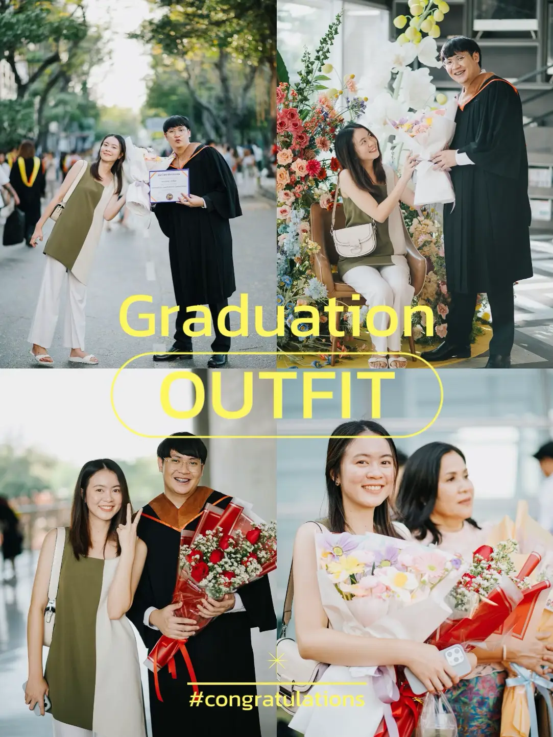 Graduation outfit ideas ️ ˖👩🏼‍🎓˚ ༘ | วิดีโอที่เผยแพร่โดย Riley.apparels ...