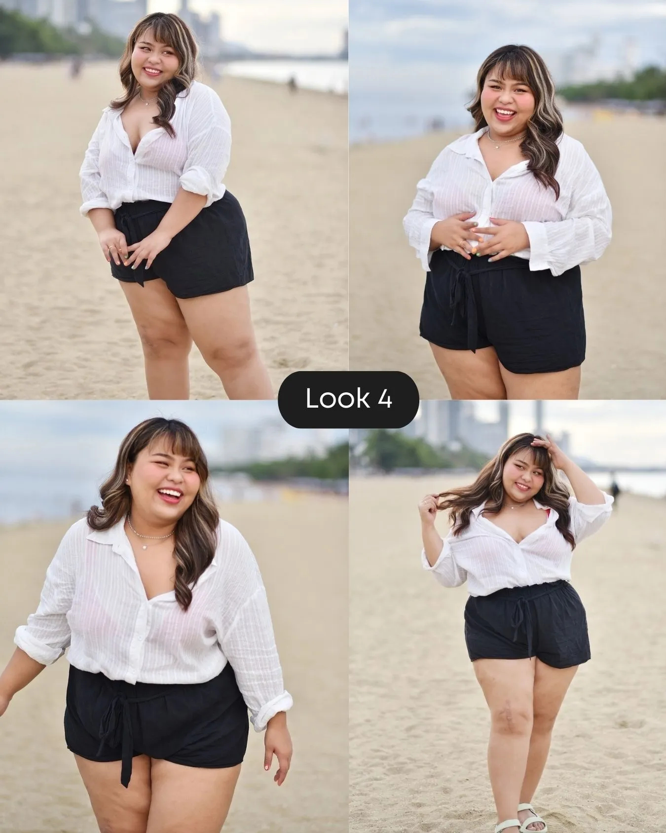 OUTFIT black & white สาวพลัสไซส์ | แกลเลอรีที่โพสต์โดย PB girl | Lemon8