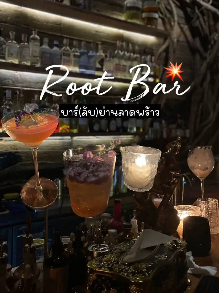 Root Bar บาร์ลับของจริงย่านลาดพร้าว!🍸 | แกลเลอรีที่โพสต์โดย chuuu🦮 | Lemon8