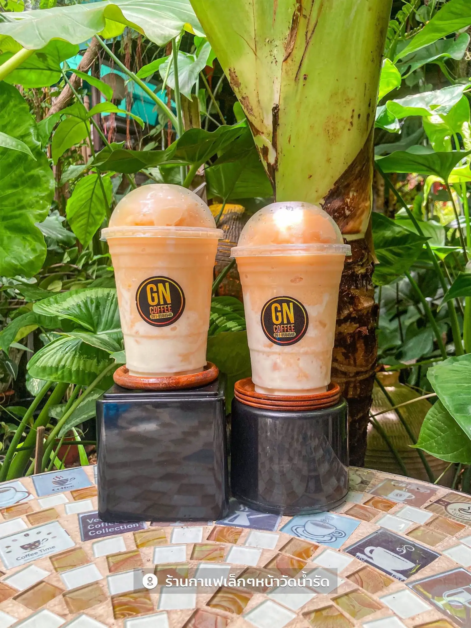 🍑🍶 พีช โยเกิร์ตสมูทตี้ 🍶🍑 | แกลเลอรีที่โพสต์โดย GNCoffee จ.แพร่ | Lemon8