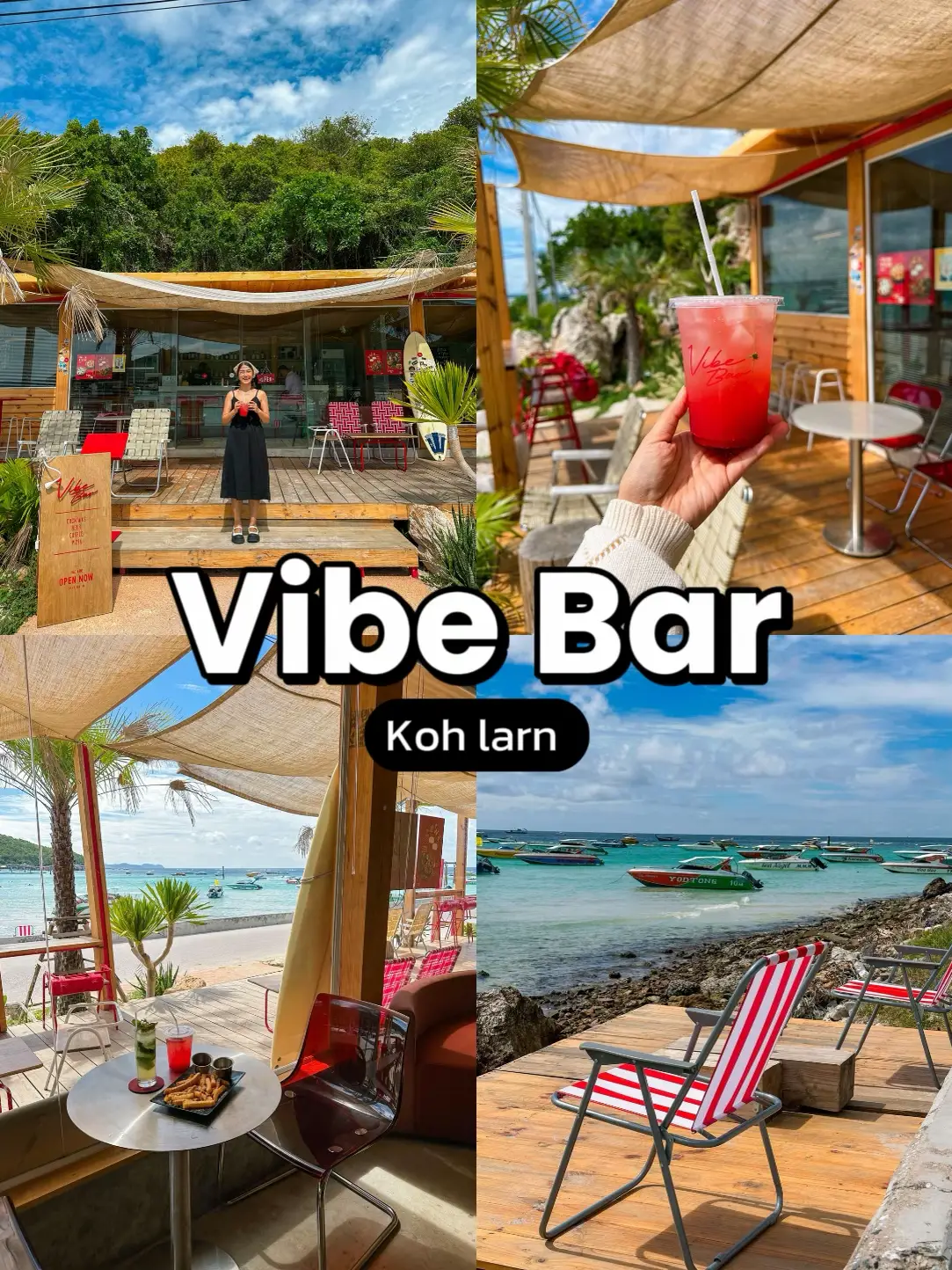 🌴 ️‍🔥 ‘Vibe Bar Kohlarn’ คาเฟ่vibeดีที่สุดบนหาดตาแหวน | แกลเลอรีที่ ...