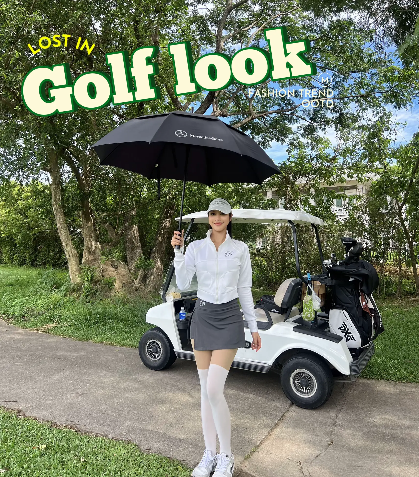 OOTD golf look 🏌️⛳️ | แกลเลอรีที่โพสต์โดย Rainy Falone | Lemon8