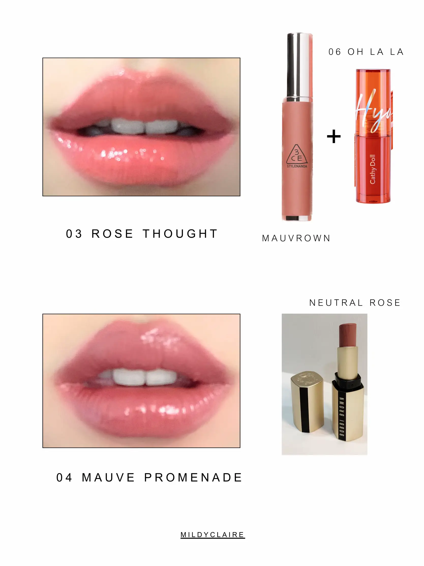 Lips color chart🍓 | แกลเลอรีที่โพสต์โดย Mildyclaire | Lemon8