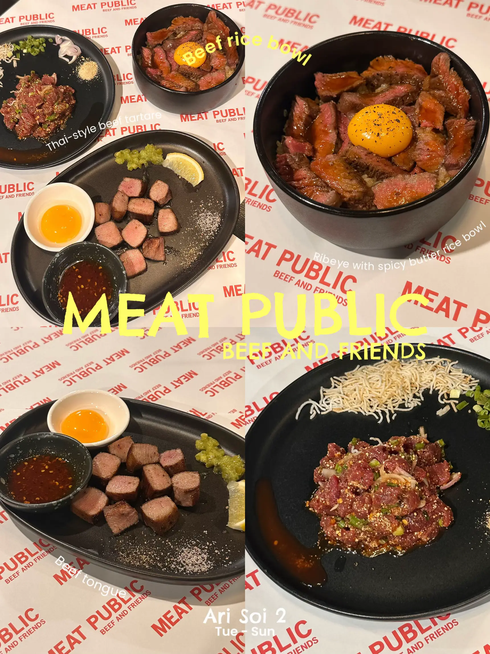Meat Public 🥩🍴 Meat Face Rice Shop Opens New Ari Neighborhood | Gallery ...