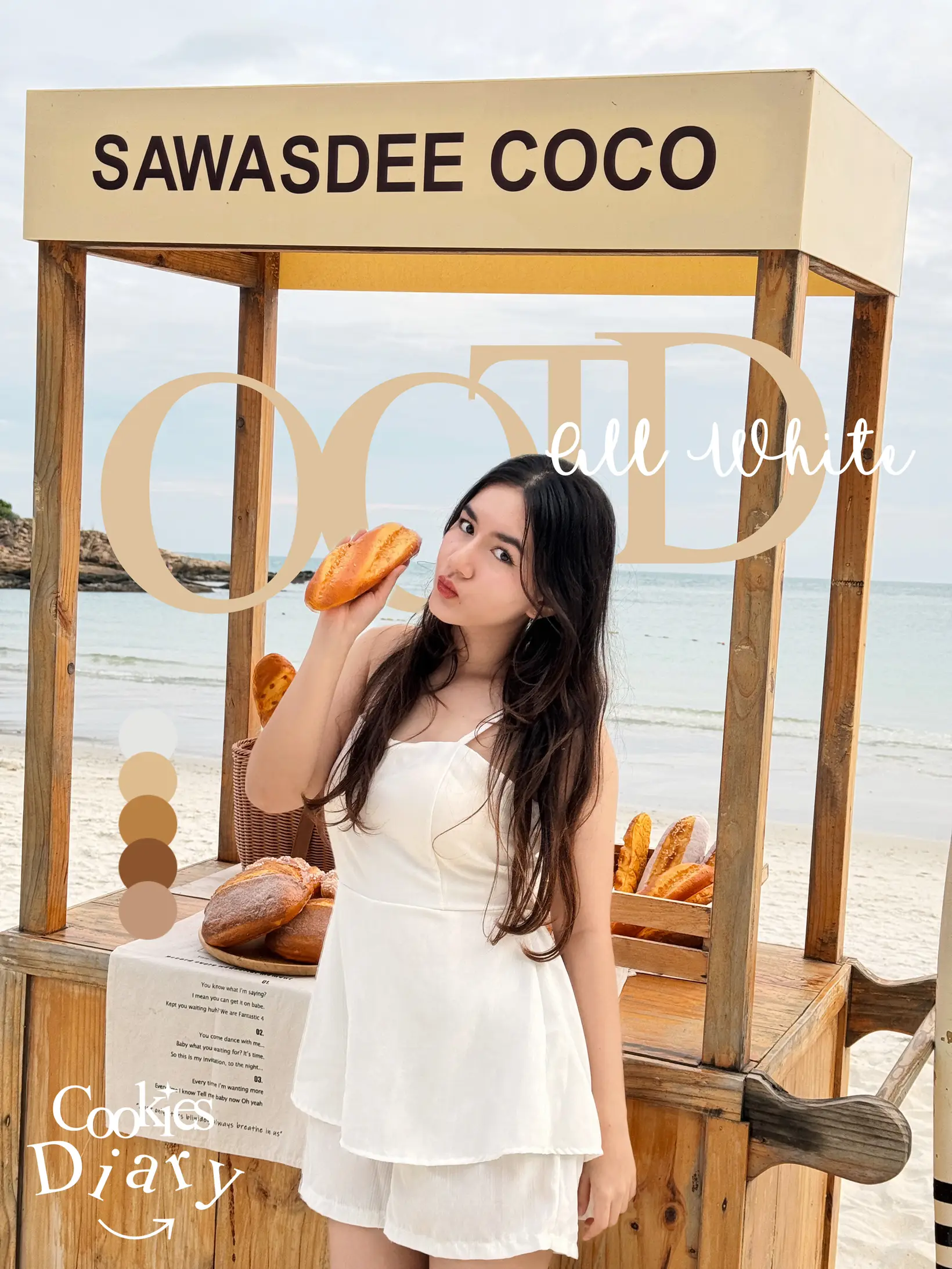 All White OOTD 🤍 เดรสขาวกับทะเลเป็นของคู่กัน | แกลเลอรีที่โพสต์โดย ...
