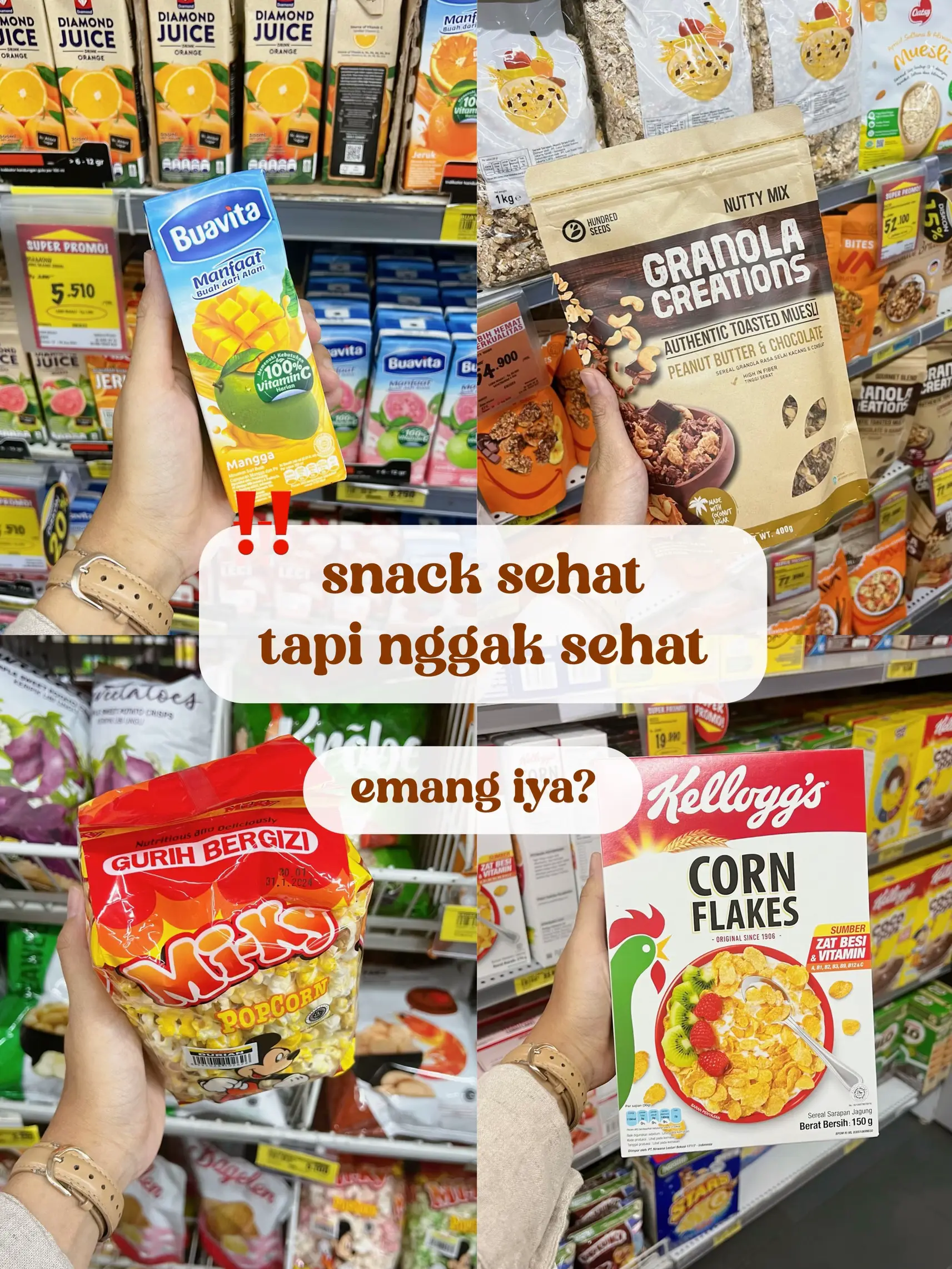 SNACK SEHAT TAPI NGGAK SEHAT VERSI SUPERMARKET ‼️ 🍟 | Galeri diposting ...