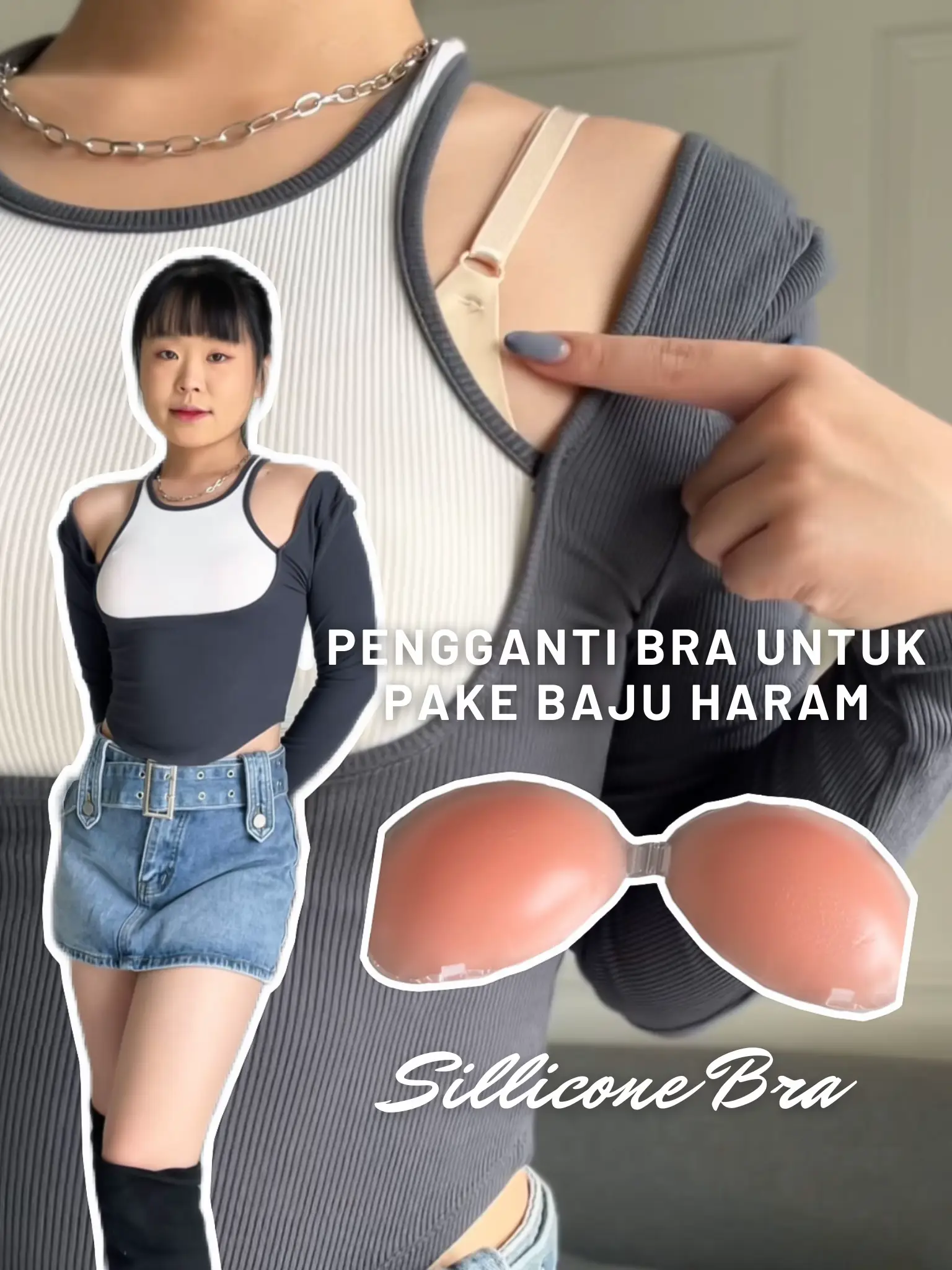 Pengganti Bra Buat Pake Baju Haram! Sillicone Bra | Video dipublikasikan oleh Caren Michele | Lemon8
