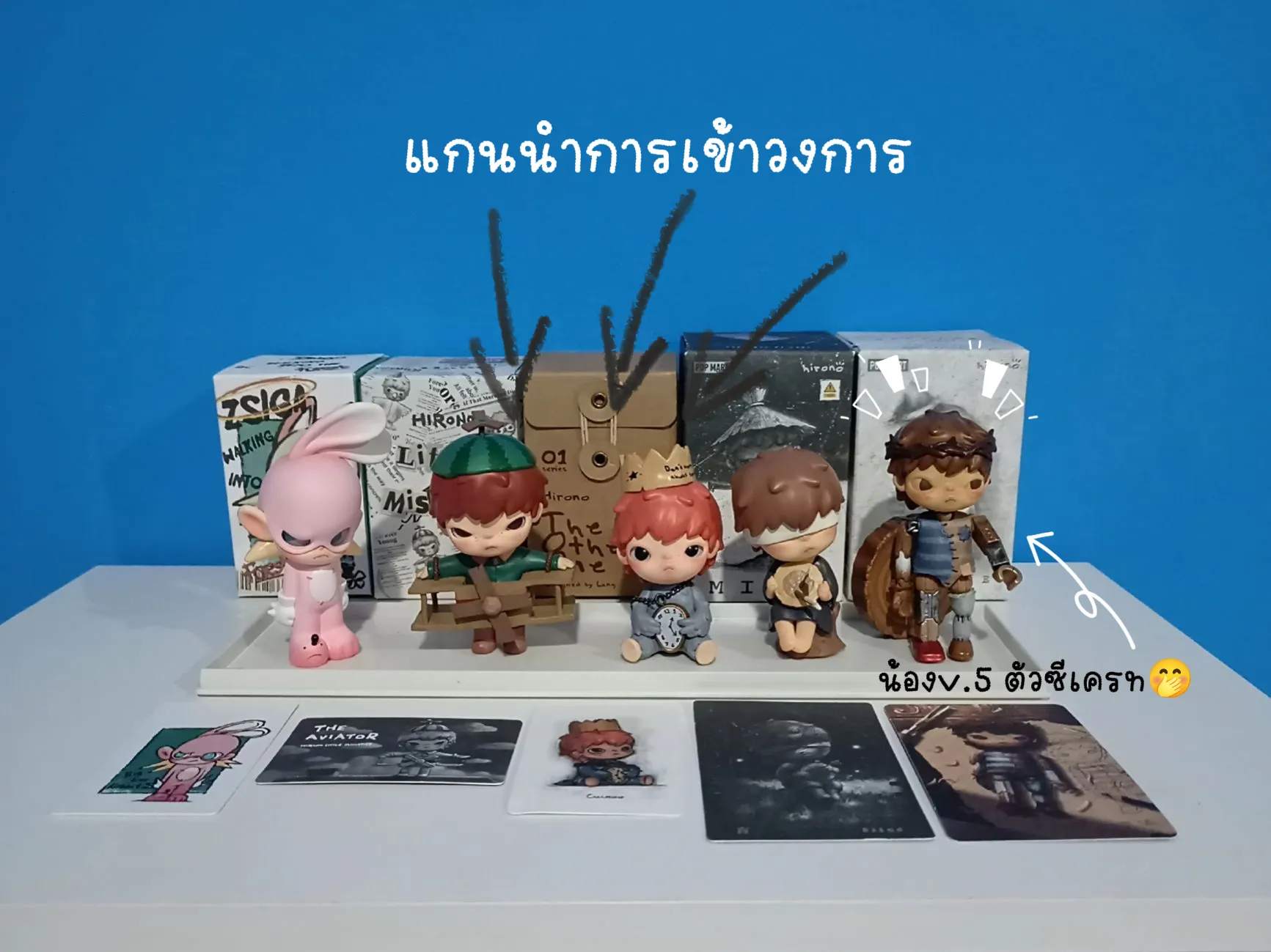 กล่อมสุ่ม Popmart (Secret hirono v.5 แตกจ้า) | แกลเลอรีที่โพสต์โดย Ptr.p | Lemon8