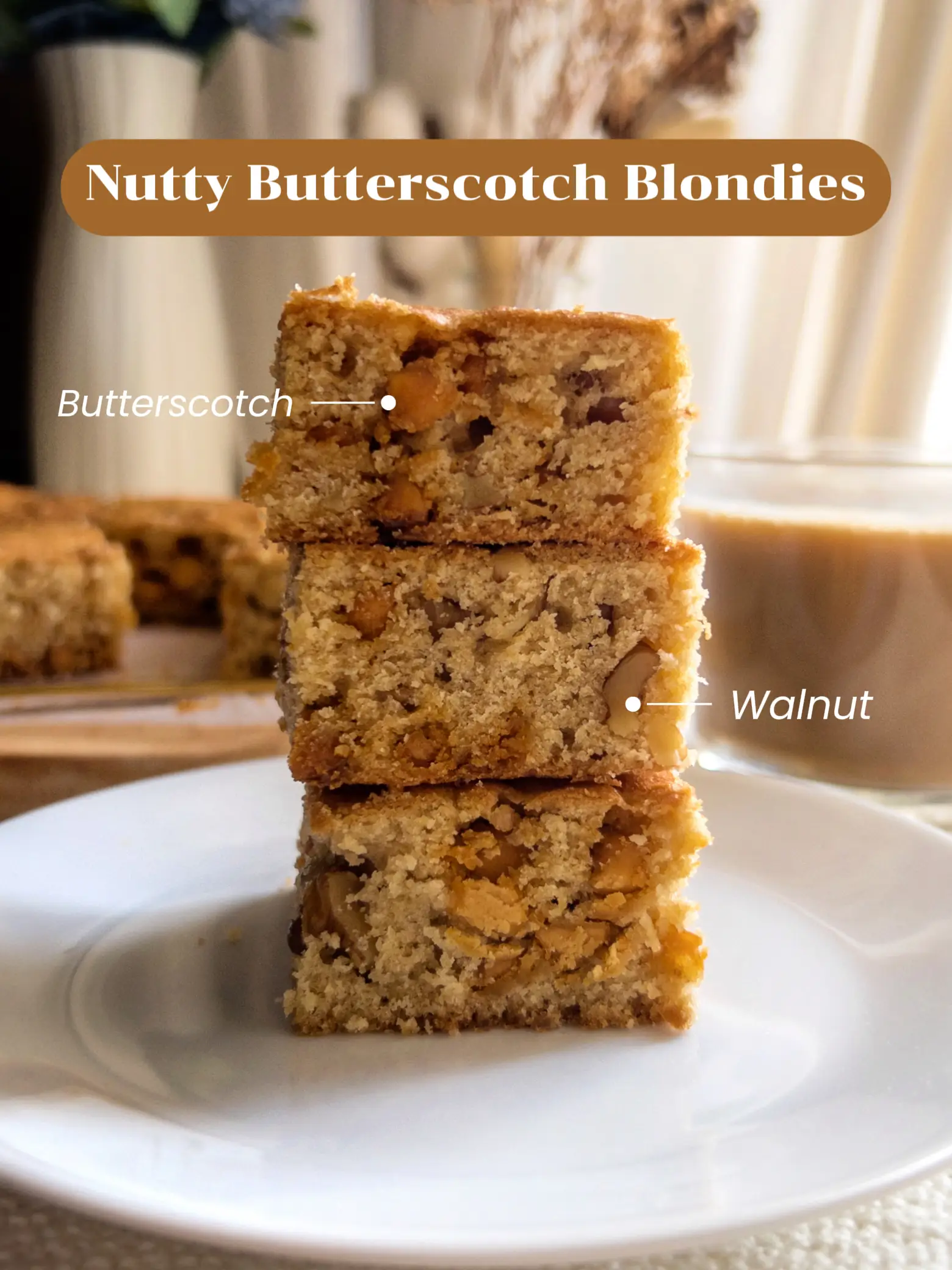 Nutty Butterscotch Blondies 🌰 | Gallery posted by Bakeomaniac | Lemon8