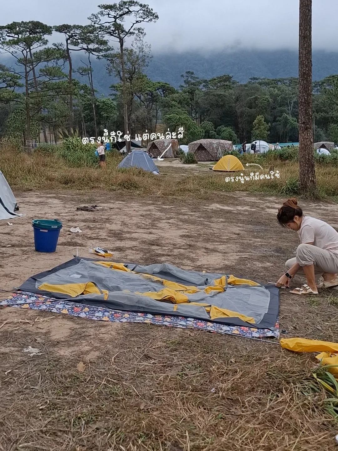 รีวิวเต็นท์เดินป่า @ภูสอยดาว (ฤดูหนาว) | แกลเลอรีที่โพสต์โดย Fang Chanikan | Lemon8