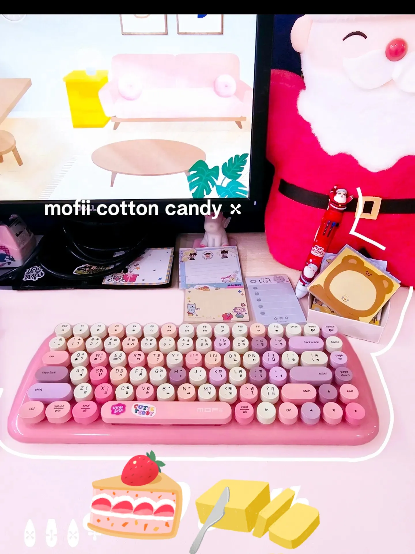 MOFII COTTON CANDY BLUETOOTH KEYBOARD คีย์บอร์ดขนม | แกลเลอรีที่โพสต์ ...