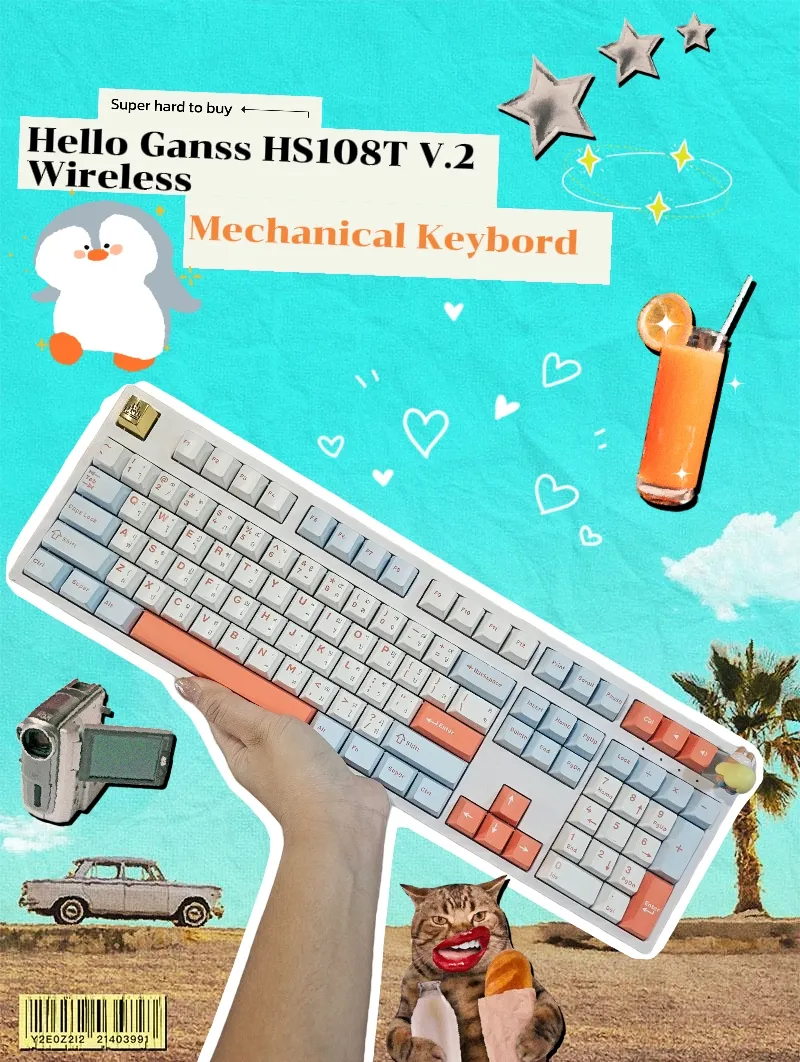 รีวิว Hello Ganss HS108T Mechanical Keyboard แรร์ | แกลเลอรีที่โพสต์โดย ...