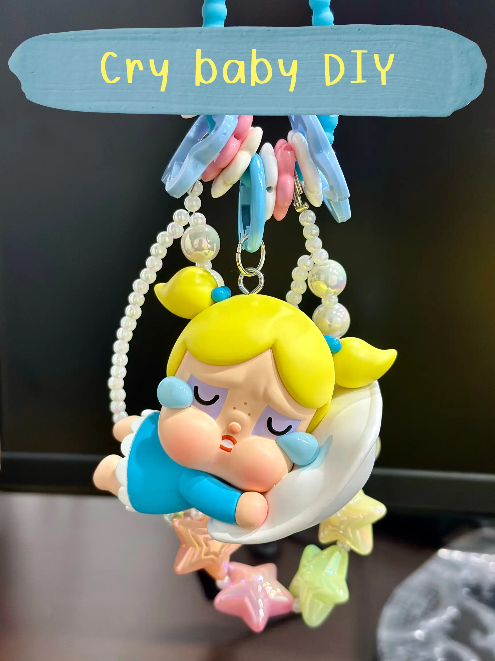Cry baby DIY จุ่มครั้งเเรก ทำพวงกุญเเจ | แกลเลอรีที่โพสต์โดย 林心如🧣 | Lemon8