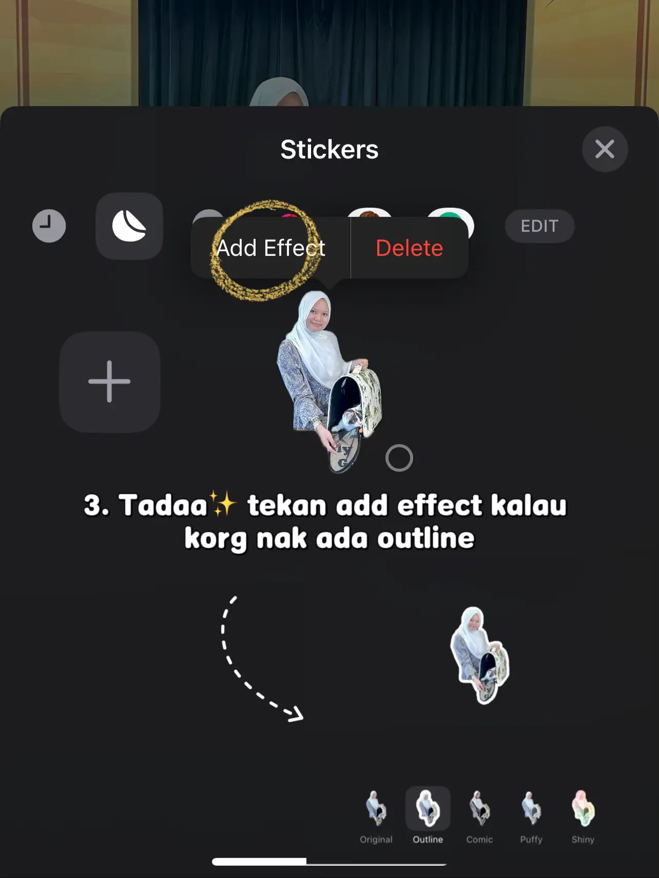 IPHONE USER BOLEH CREATE STICKER THRU GALLERY JE | Galeri disiarkan ...