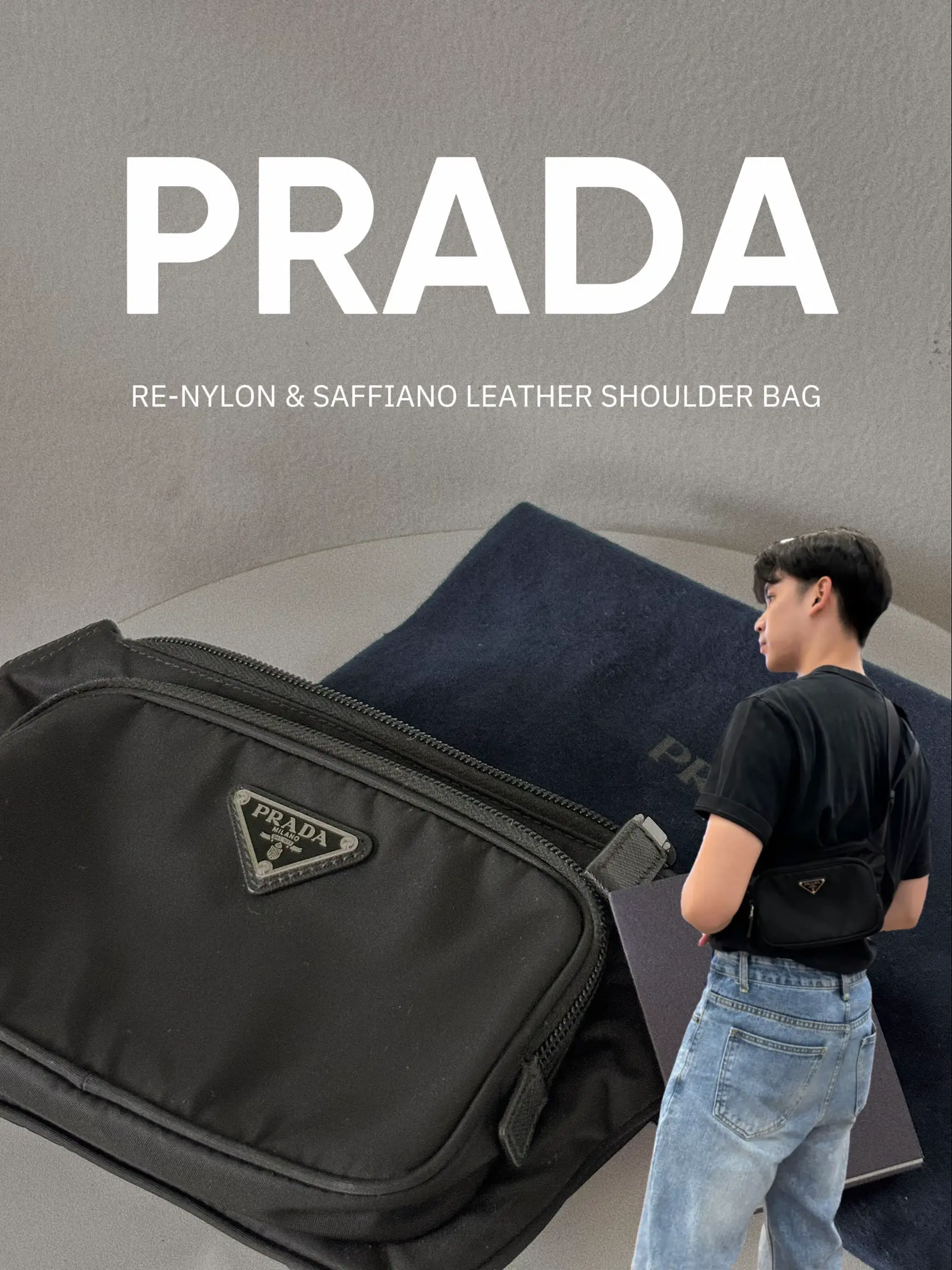 กระเป๋าสะพานข้าง จาก PRADA | แกลเลอรีที่โพสต์โดย Pomkawt | Lemon8