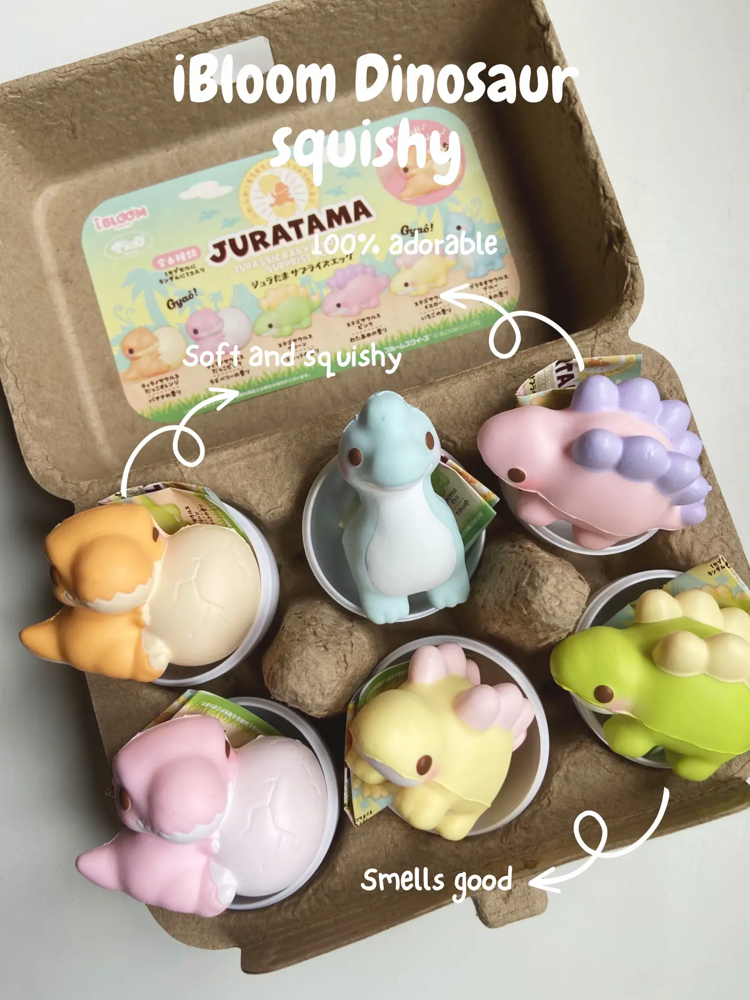 Blind box dinosaur squishy egg set 🦖 | Gallery posted by TheSquishyTown | Lemon8