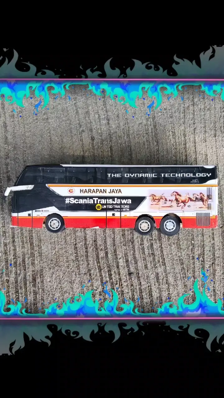Miniatur Bus Harapan Jaya | Video published by HOBBY HAPPY | Lemon8