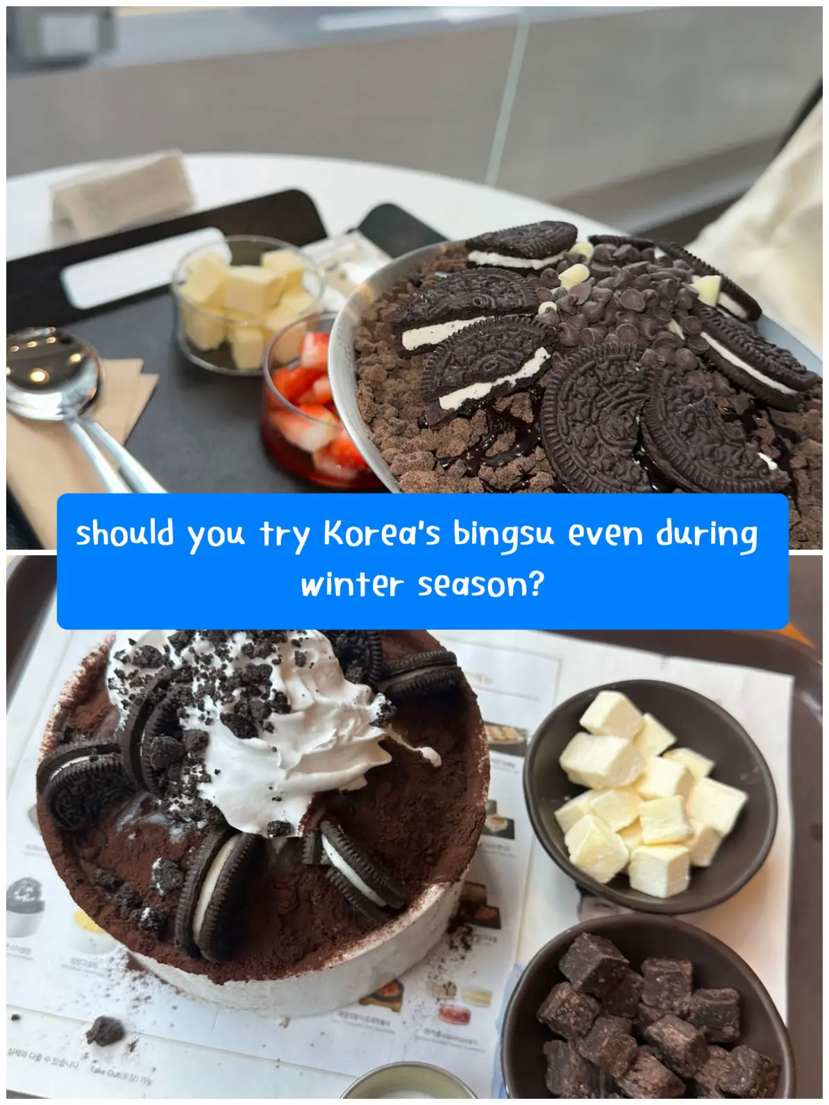 should you try bingsu in Korea during winter? 🥶 | Gallery posted by cynthia ☁️ | Lemon8