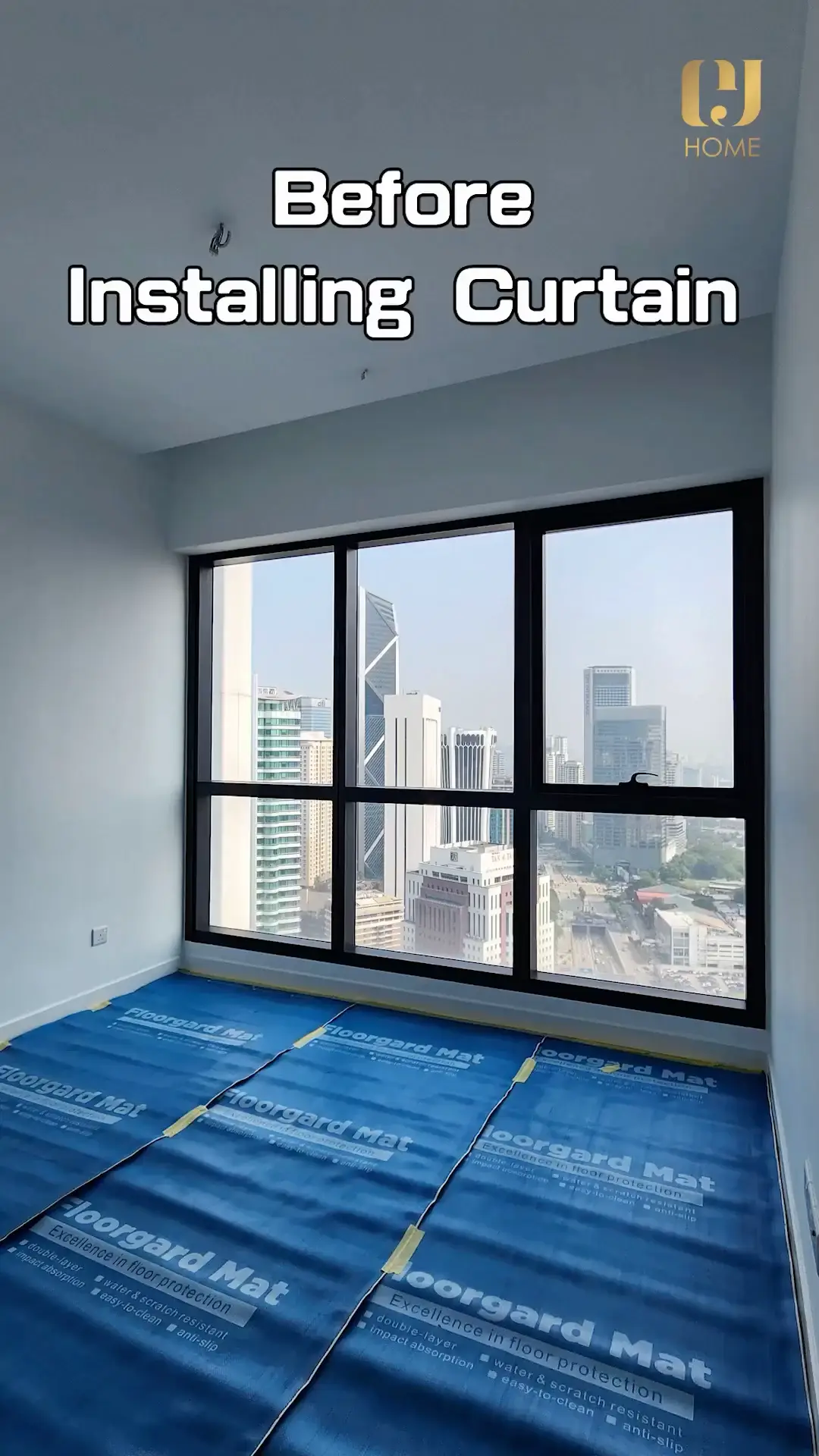 🇲🇾【Before vs After Installing Curtains】 | วิดีโอที่เผยแพร่โดย CJ Home | Lemon8