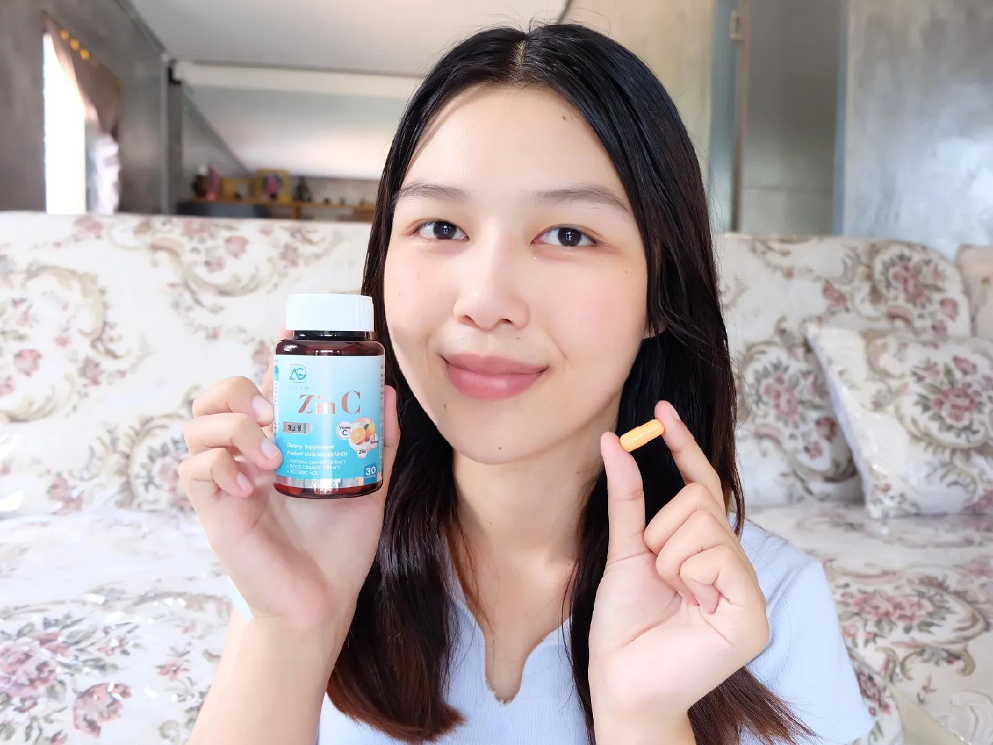 ZINC AGLAM ลดสิว เผยผิวใสแบบมีออร่าา | แกลเลอรีที่โพสต์โดย Supawadee_belle | Lemon8